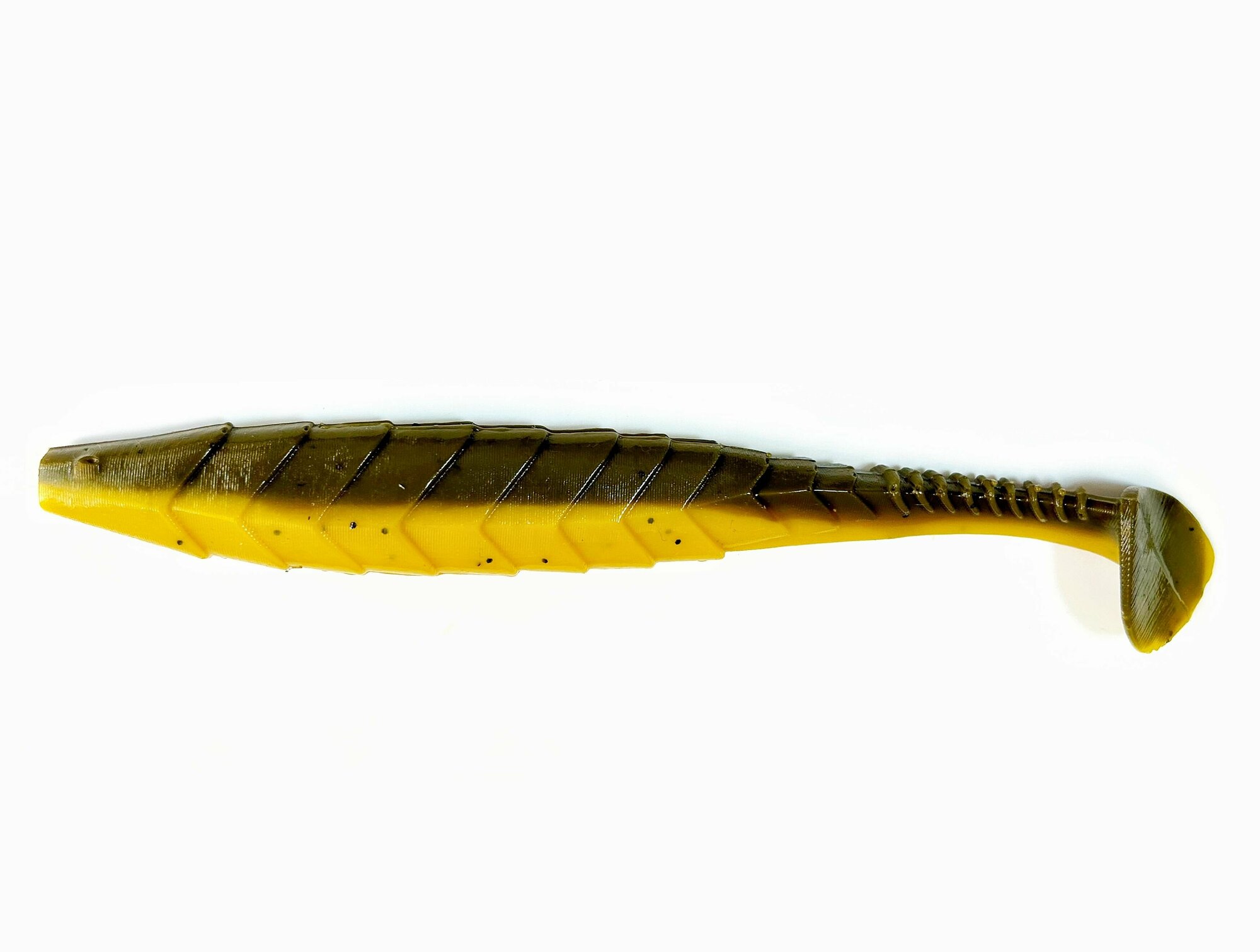 Мягкая силиконовая приманка Pike Minnow 20см; 1шт; Желто-черный/Boloto (UV)