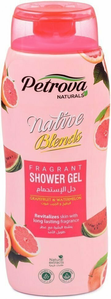 Petrova Гель для душа "Витаминный коктейль - грейпфрут и арбуз", 240 мл