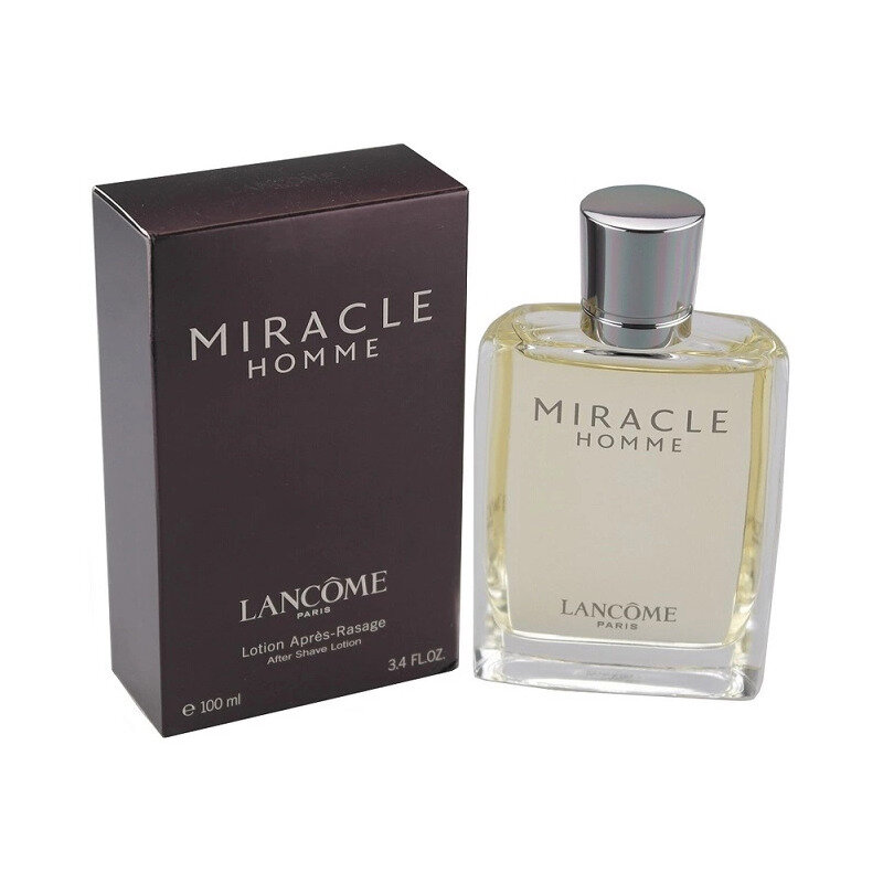 Лосьон после бритья для мужчин Lancome Miracle Homme 100 мл / Парфюмированное средство Ланком Миракл Ом