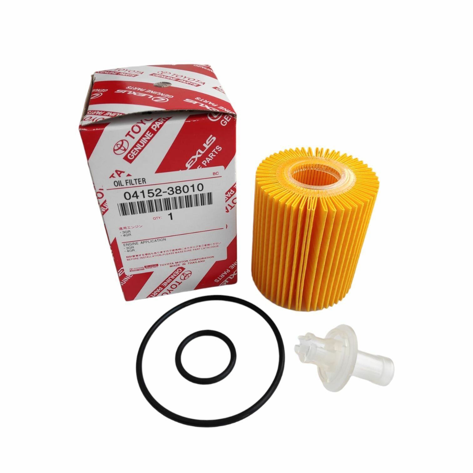 Фильтр масляный 0415238010 для Toyota Corolla, Rav4, Land Cruiser / Lexus LS500, IS250, GS350 и др.