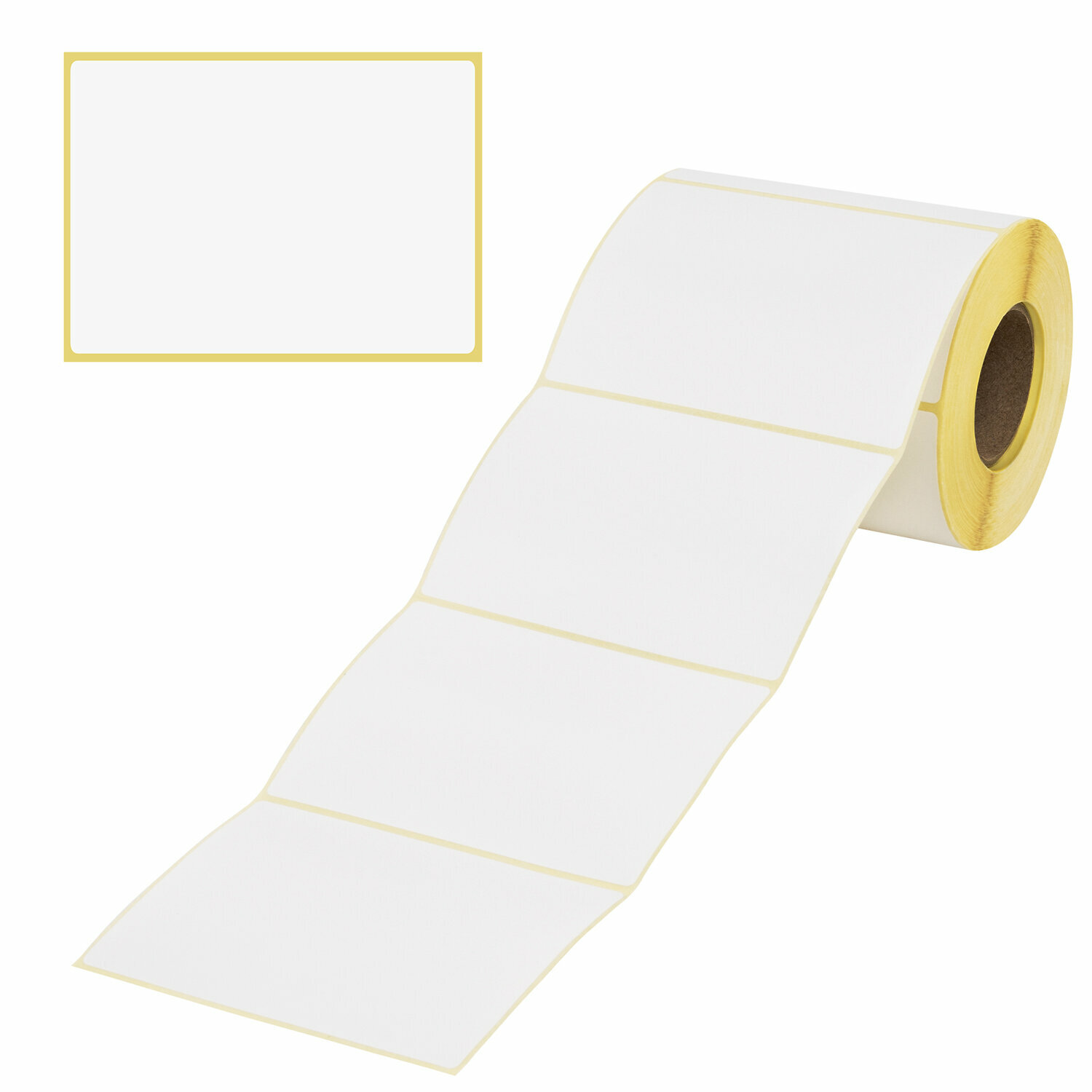 Этикетка термотрансферная полуглянец (100х72 мм), 500 этикеток в ролике, 52203