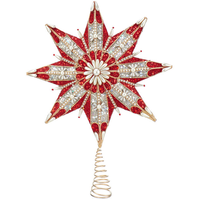 Вифлеемская звезда на елку Лоуренс 42 см, Kurts Adler (Куртс Адлер), S4394