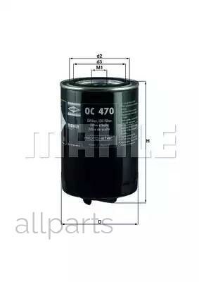 MAHLE OC470 Фильтр масляный