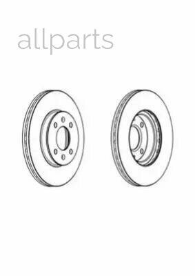 FERODO DDF2089C Диск торм. пер. вент.[256x22mm] 4 отв.