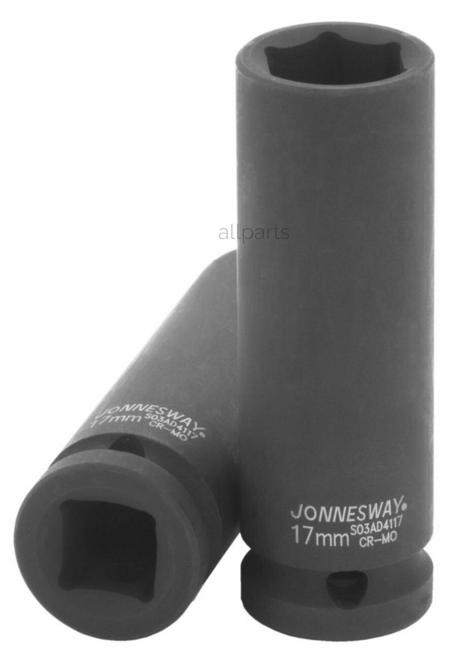 JONNESWAY S03AD4117 Головка ударная 17 мм 6-гранная 1/2DR длинная JONNESWAY S03AD4117