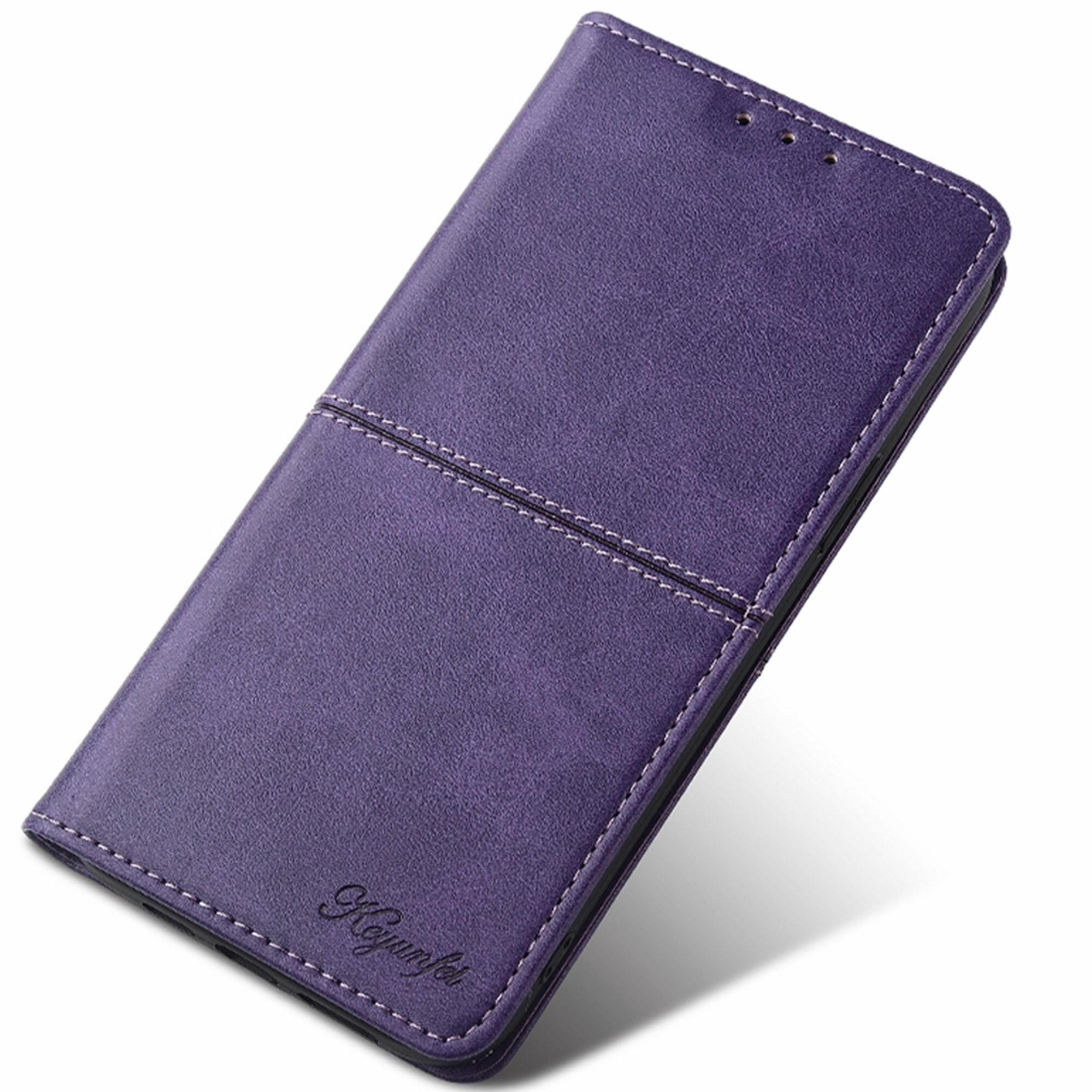 Чехол книжка elitcase для Huawei Nova 12i и Huawei Nova 13i / Хуавей Нова 12i и Хуавей Нова 13i (Тёмно-фиолетовая)