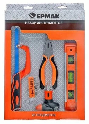 Набор инструментов ермак 666-018, 20 предм.