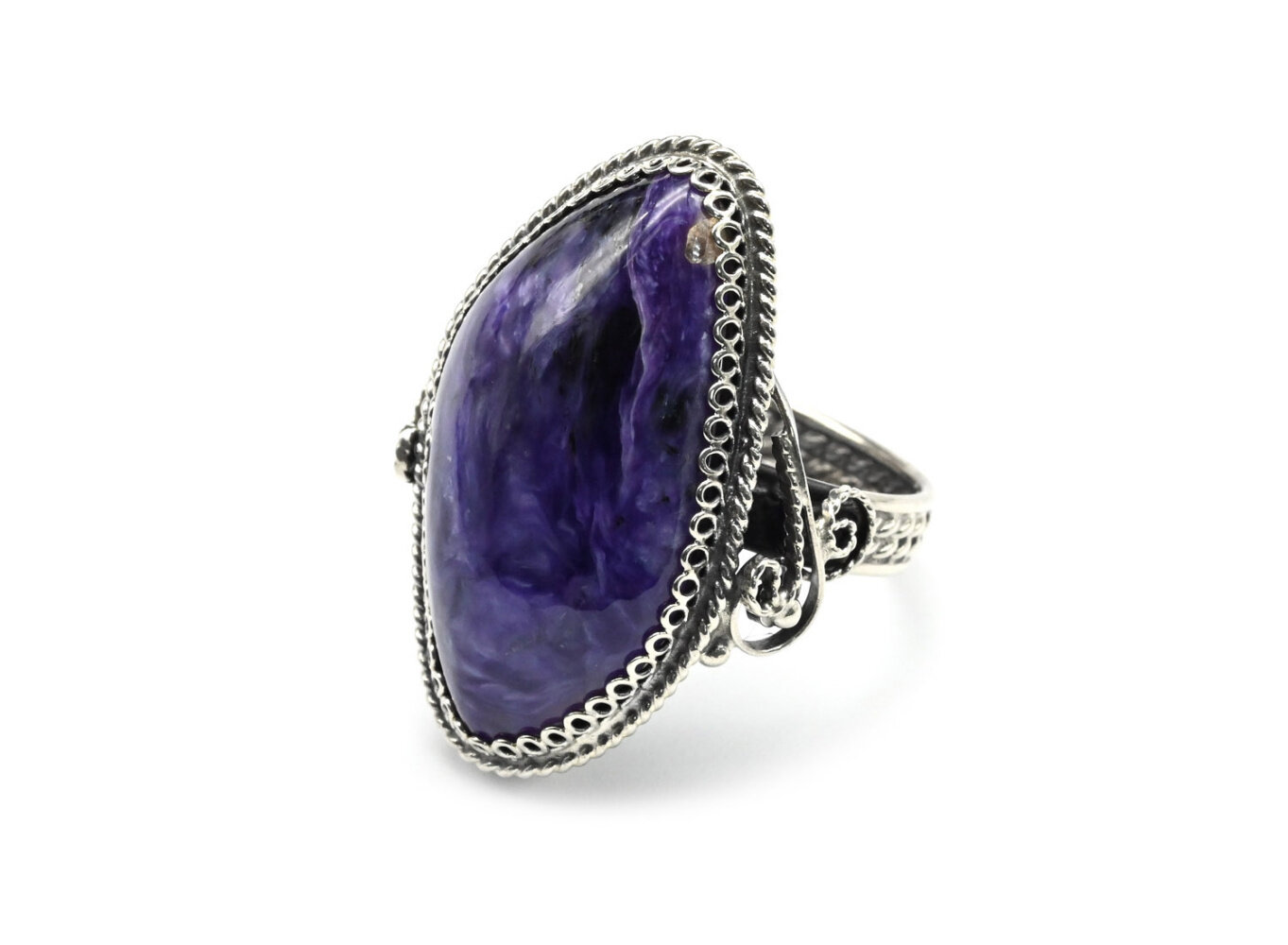 Кольцо, чароит