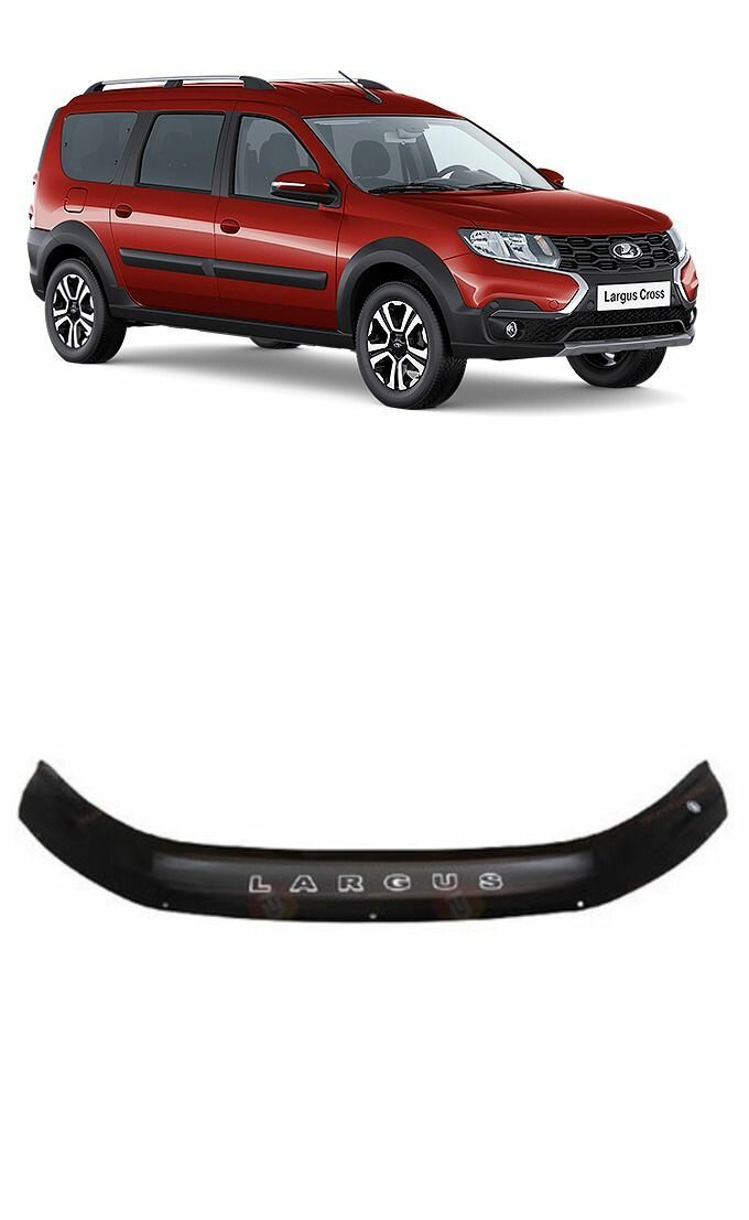 Дефлектор капота RENAULT Logan 2004-2014 / Largus (Евро)