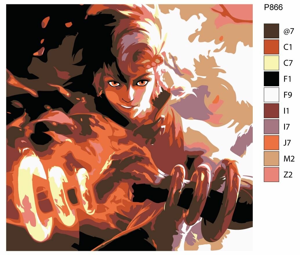 Детская картина по номерам P866 "Игра Mobile Legends. Инь" 30x30