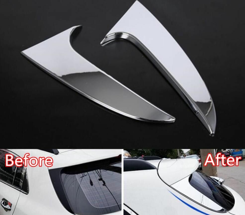 Хром молдинги заднего стекла Киа Рио Икслайн Kia Rio X-Line 2017-2023