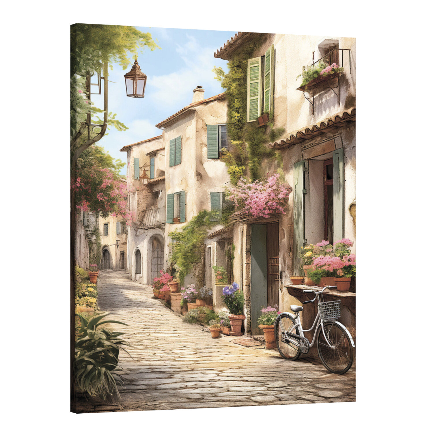 Интерьерная картина 50х70 "Деревня в стиле шебби-шик"