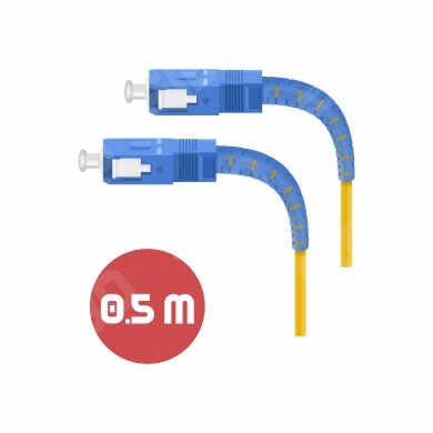 Патч-корд оптический Maxonice одномодовый, одинарный, 50 см (MN-PC-SU-SU-SMS3L-05m)