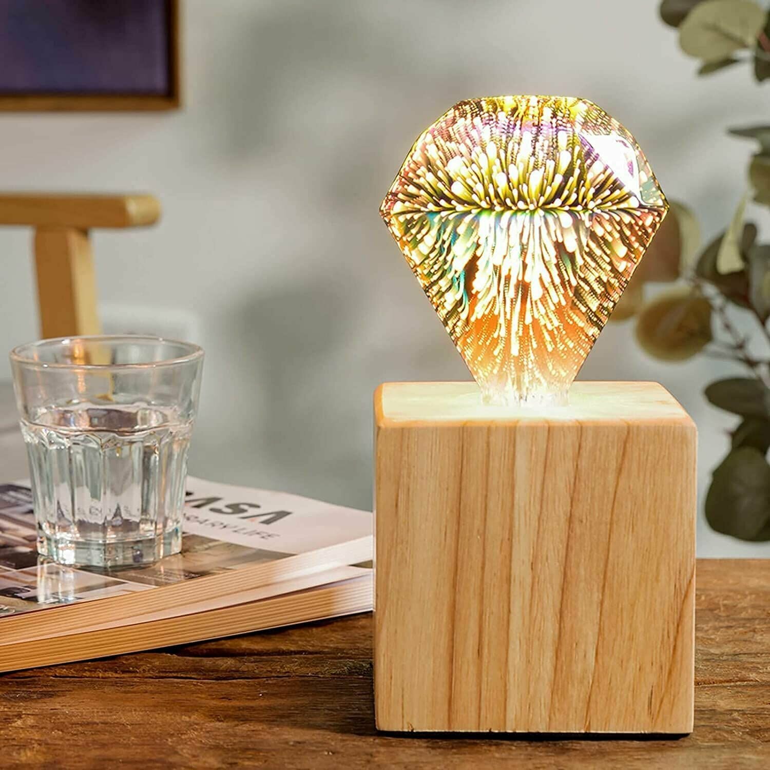 YOYO,2 лампы 3D Firework, E27 AC 85-220V 4W 025 -hj