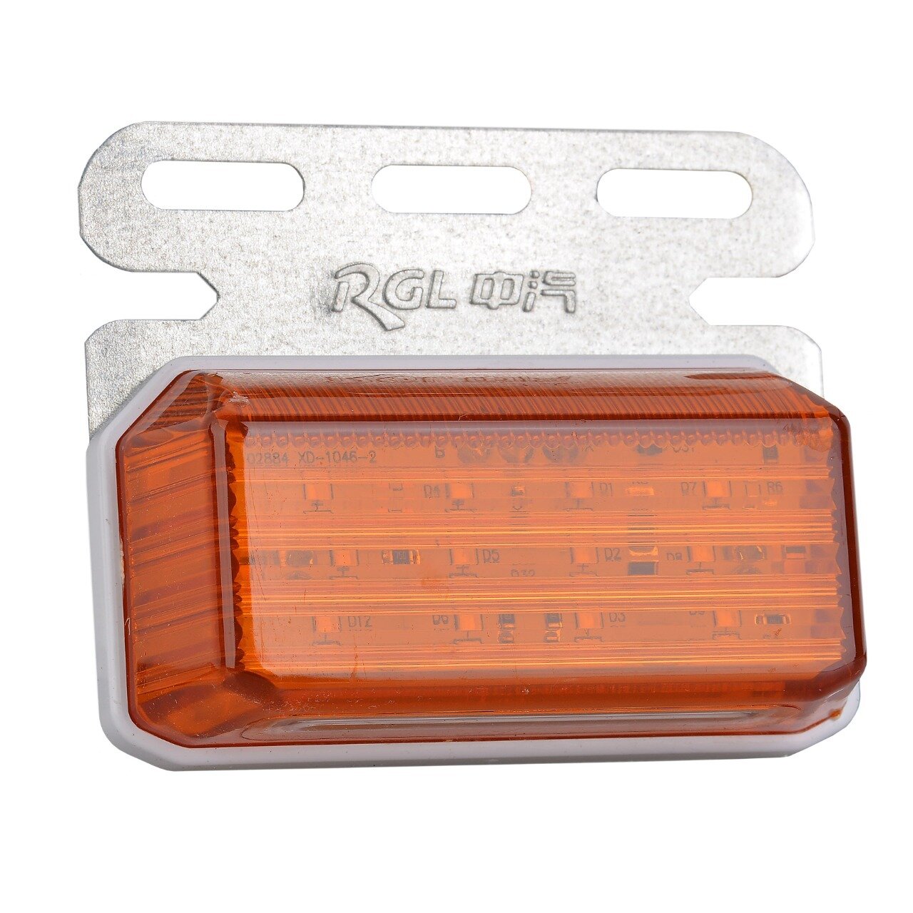Автомобильный габарит светодиодный (катафот) боковой оранжевый 12v 1шт