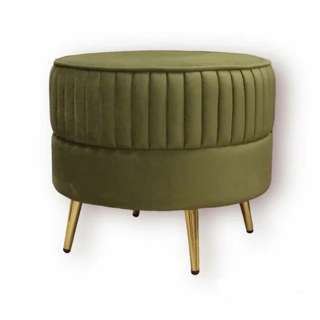 Пуф Милано на ножках мягкий для дома, дачи и офиса