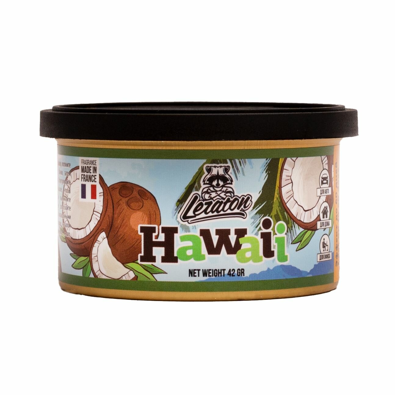 Ароматизатор для автомобиля LERATON Hawaii (Coconut/Кокос)