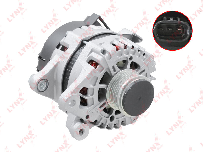 Генератор LYNXauto EA-1273. Для HYUNDAI Хендаи Elantra(Элантра) VI 2.0 15-20/Tucson(Туксон) TL 2.0 15-20, KIA Киа Optima(Оптима) 2.0 15>/Seltos(Селтос) 2.0 19>/Sportage(Спортаж) IV 2.0 15-21