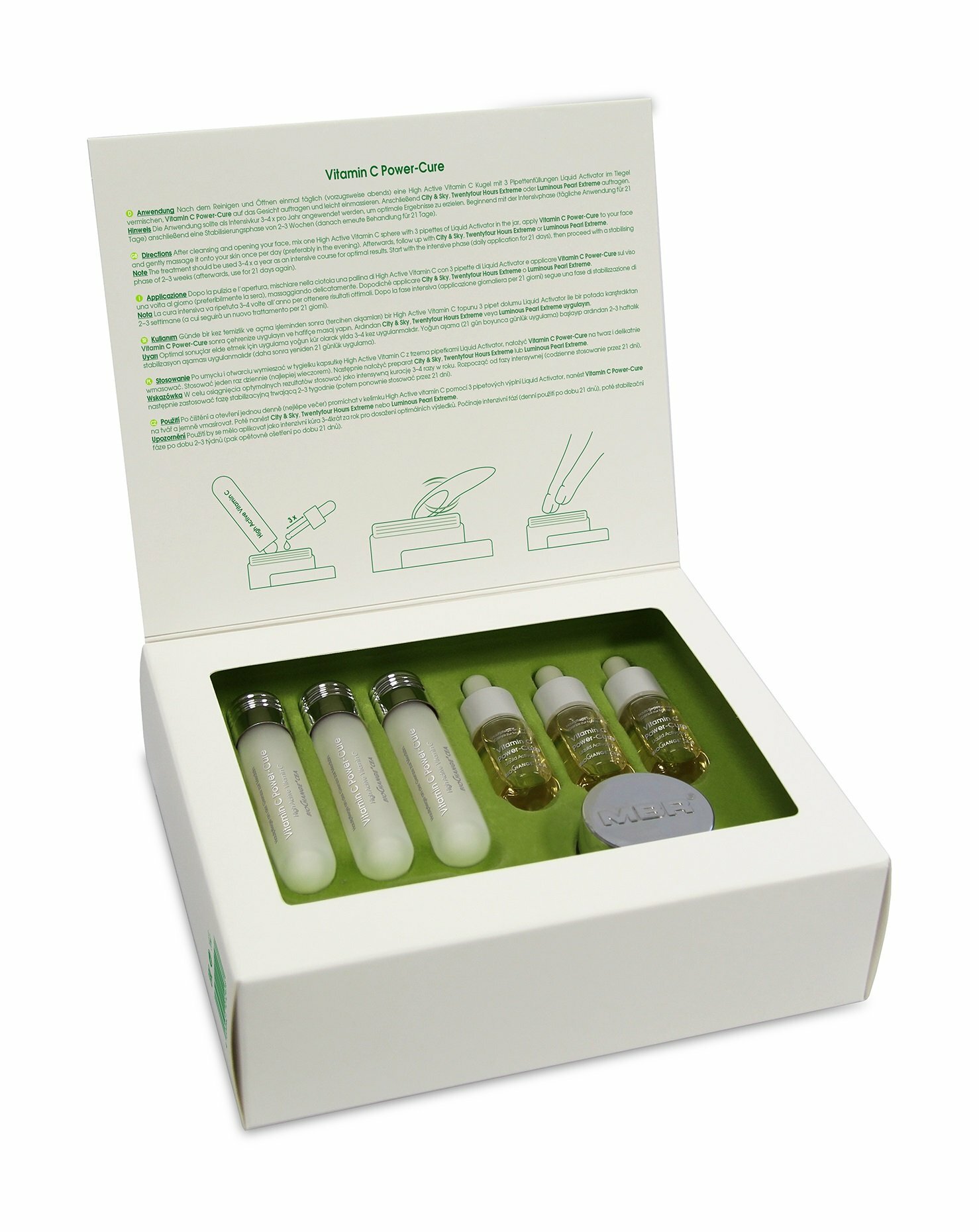 MBR Набор BioChange CEA Vitamin C Power-Сure (шарики с витамином С 21х50 мг + жидкий активатор 3х5 мл).