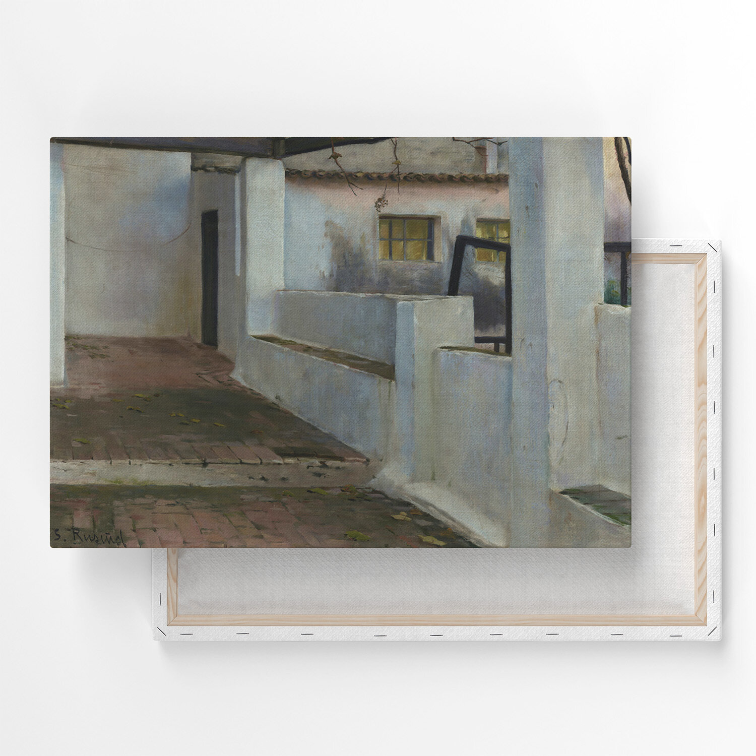 Картина на холсте, репродукция / Сантьяго Рузиньол - White gallery / Размер 80 x 106 см