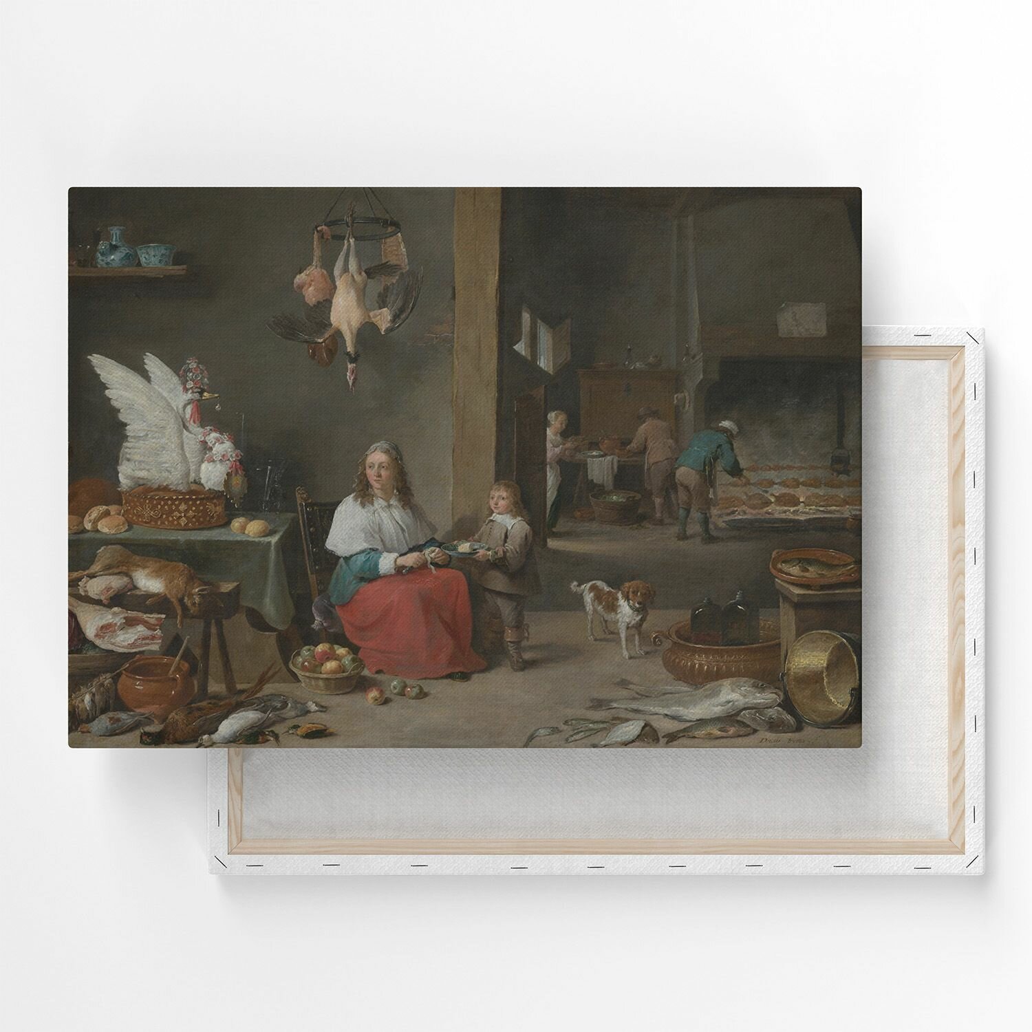 Картина на холсте, репродукция / Давид Тенирс Младший - Kitchen Interior / Размер 60 x 80 см