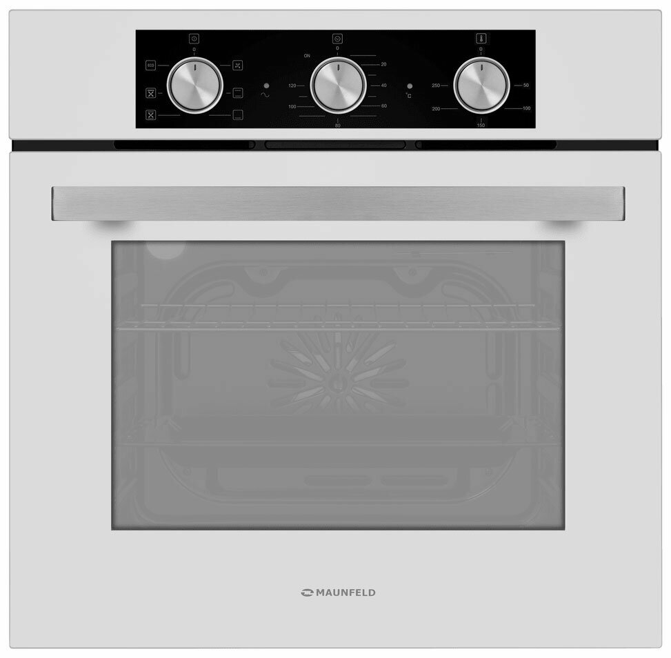 Электрический духовой шкаф Maunfeld AEOF6060W 59 см, 60 л гриль конвекция, белый