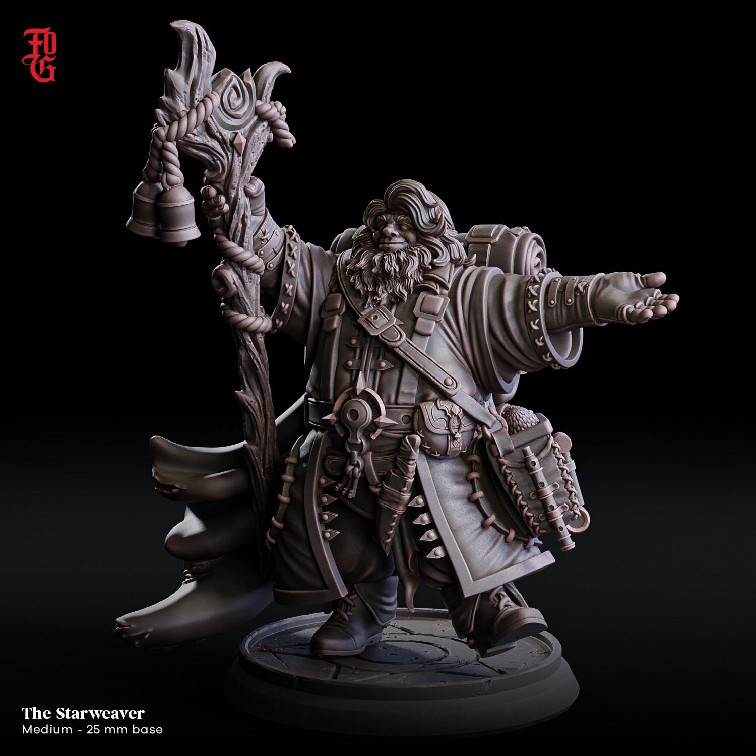 Миниатюра D&D "Звездочет" масштаб 32 мм (DnD, Dungeons & Dragons, ДнД, Подземелья и Драконы, Pathfinder)