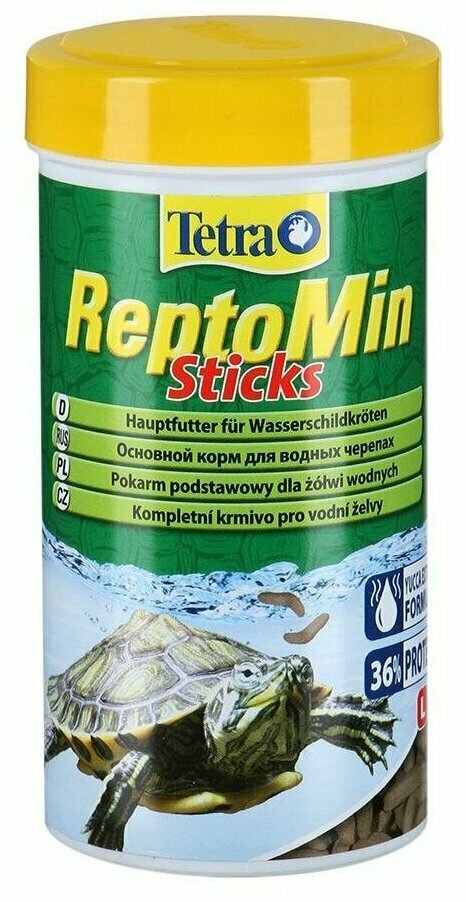 Tetra ReptoMin Sticks корм для водных черепах в виде палочек 250мл/65гр