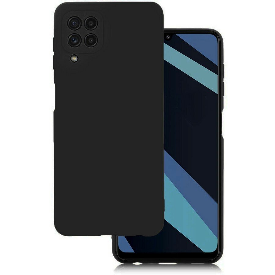 Силиконовая накладка тонкая для Samsung A22/M22/M32 4G черный