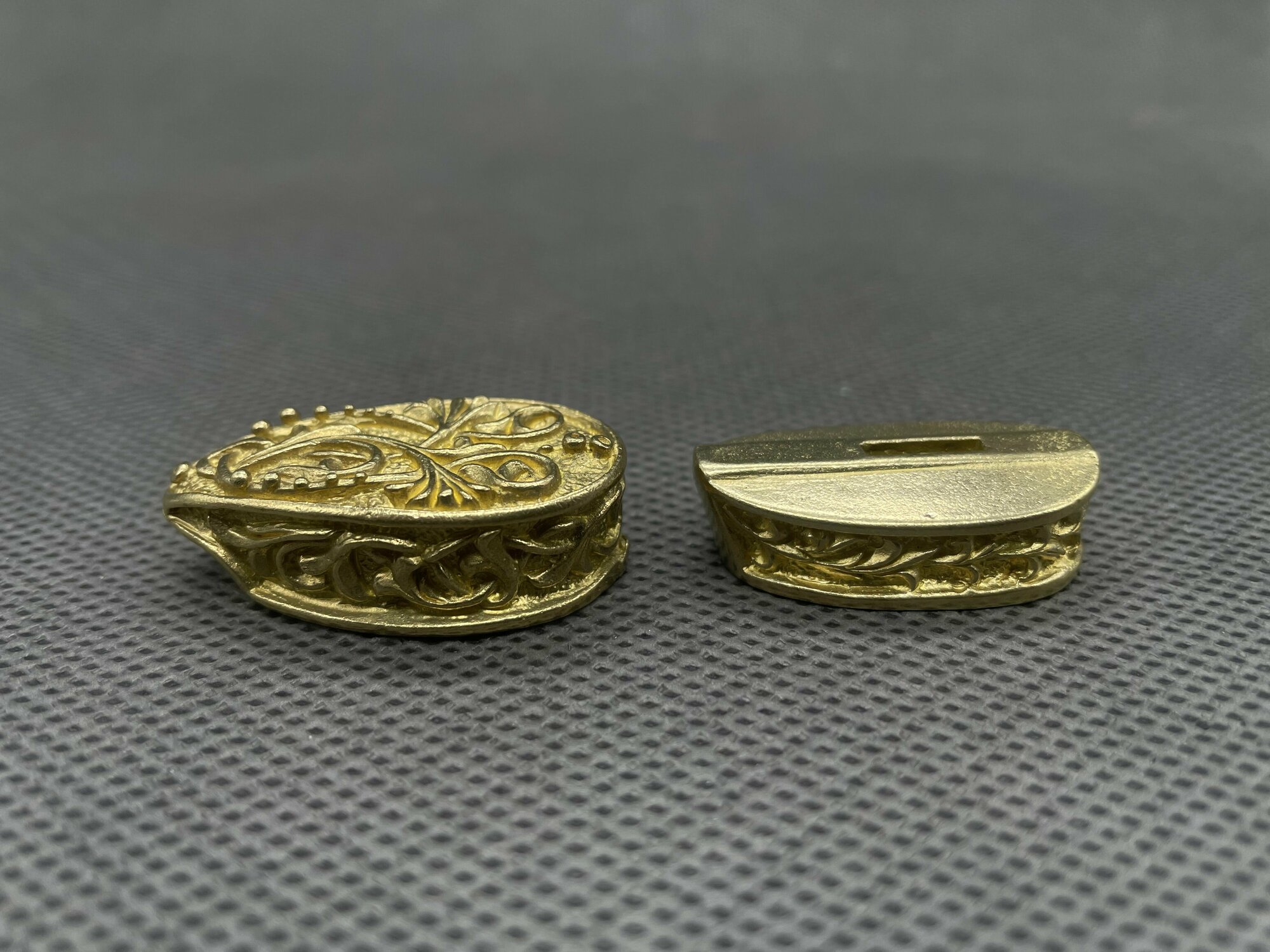 Комплект литья Латунь больстер и навершие без упора "Охотник"