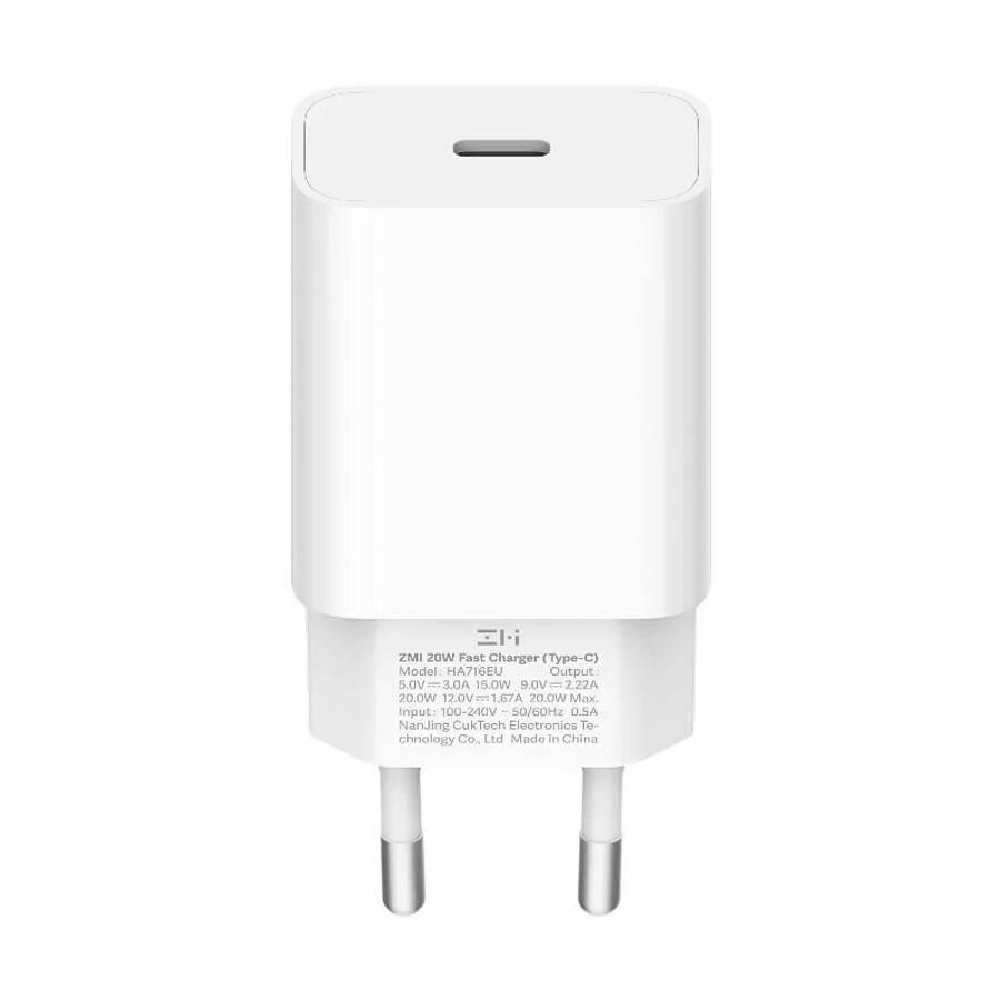 Зарядное устройство ZMI, Type-C HA716 White, 20Вт, быстрая зарядка