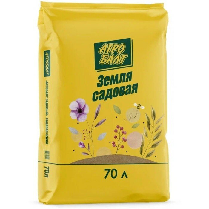Агробалт Грунт Агробалт «Садовая земля», универсальный, 70 л