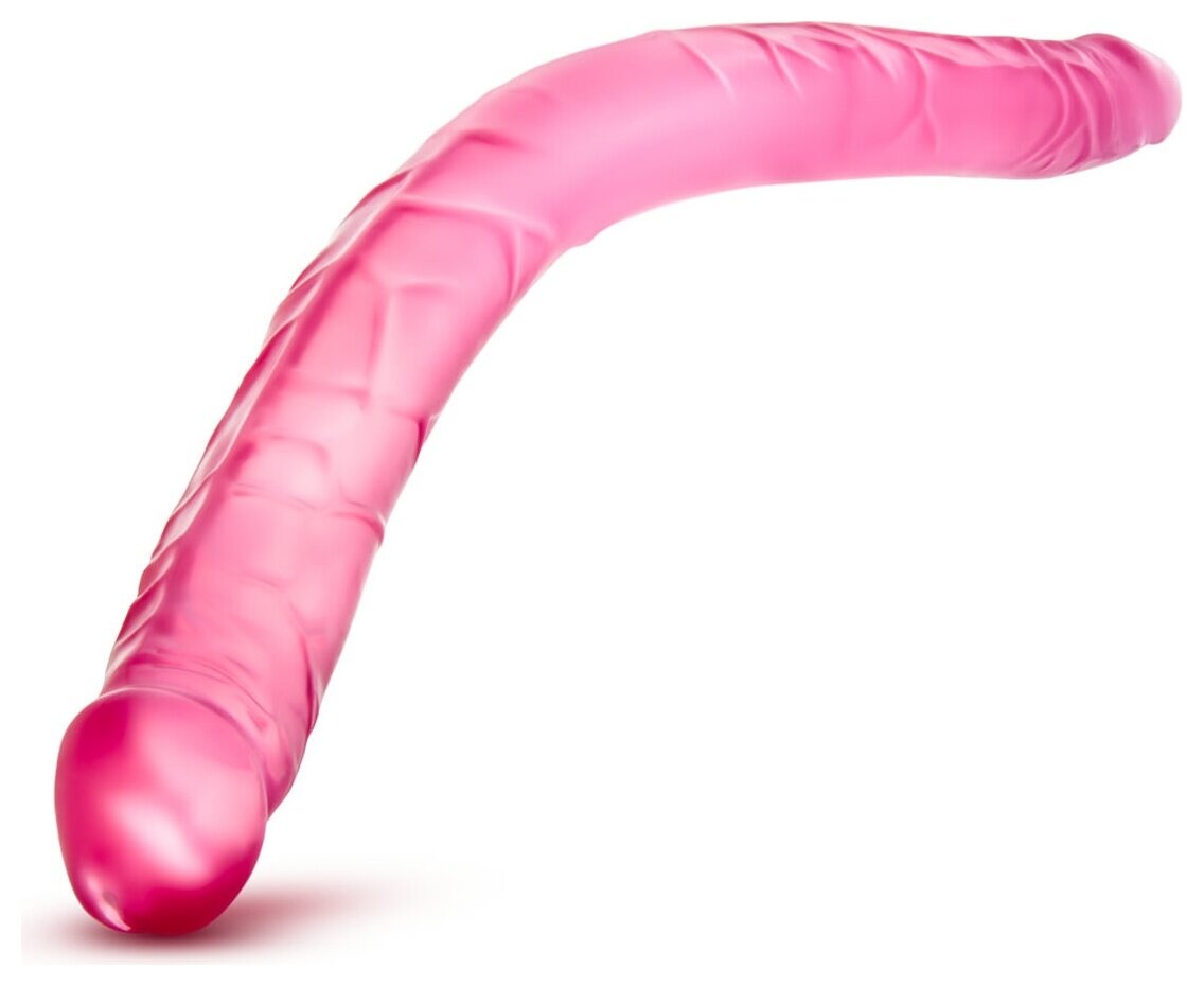 Розовый двусторонний фаллоимитатор B Yours 16 Double Dildo 40,6 см Blush Novelties