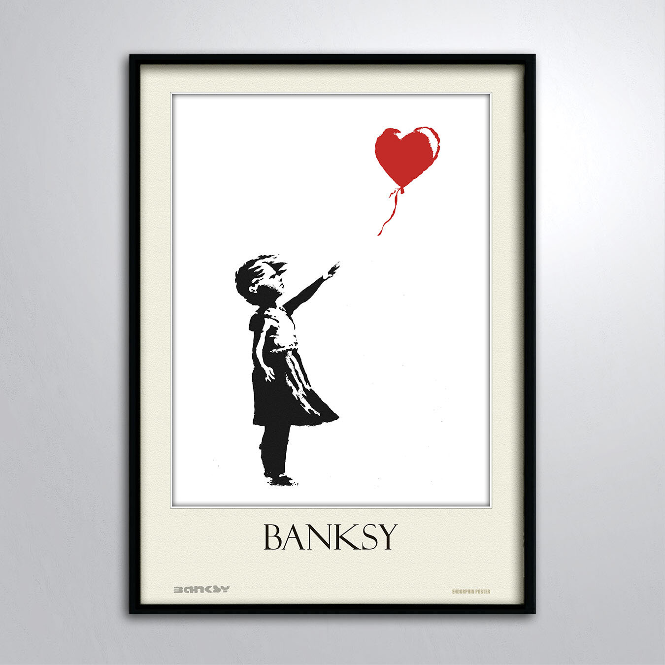 Постер в раме/Картина на стену/Бэнкси Девочка и Шарик There is Always Hope (Надежда есть всегда), Лондон Грффити