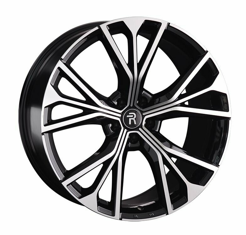 Колесный диск Replay A117 21x10" PCD5x112 ET31 D66,6 черный глянцевый с полированными лучами