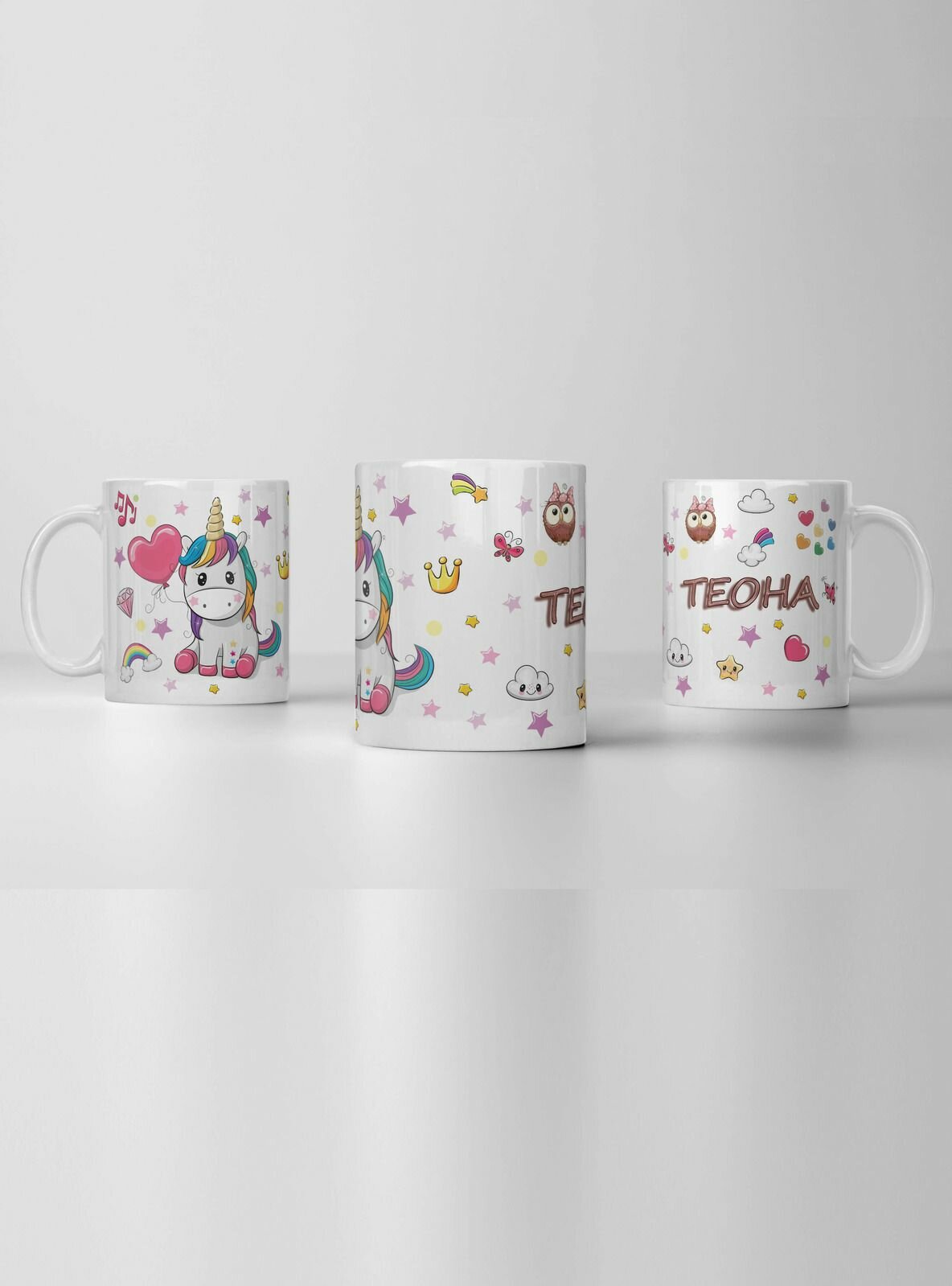 Кружка cooperative.moscow " Теона Единорог " ( Теона , кружка Теоне , именная кружка Теона , кружка дочке, кружка сестре, кружка подруге, подарок дочке) , 330 мл, 1 шт