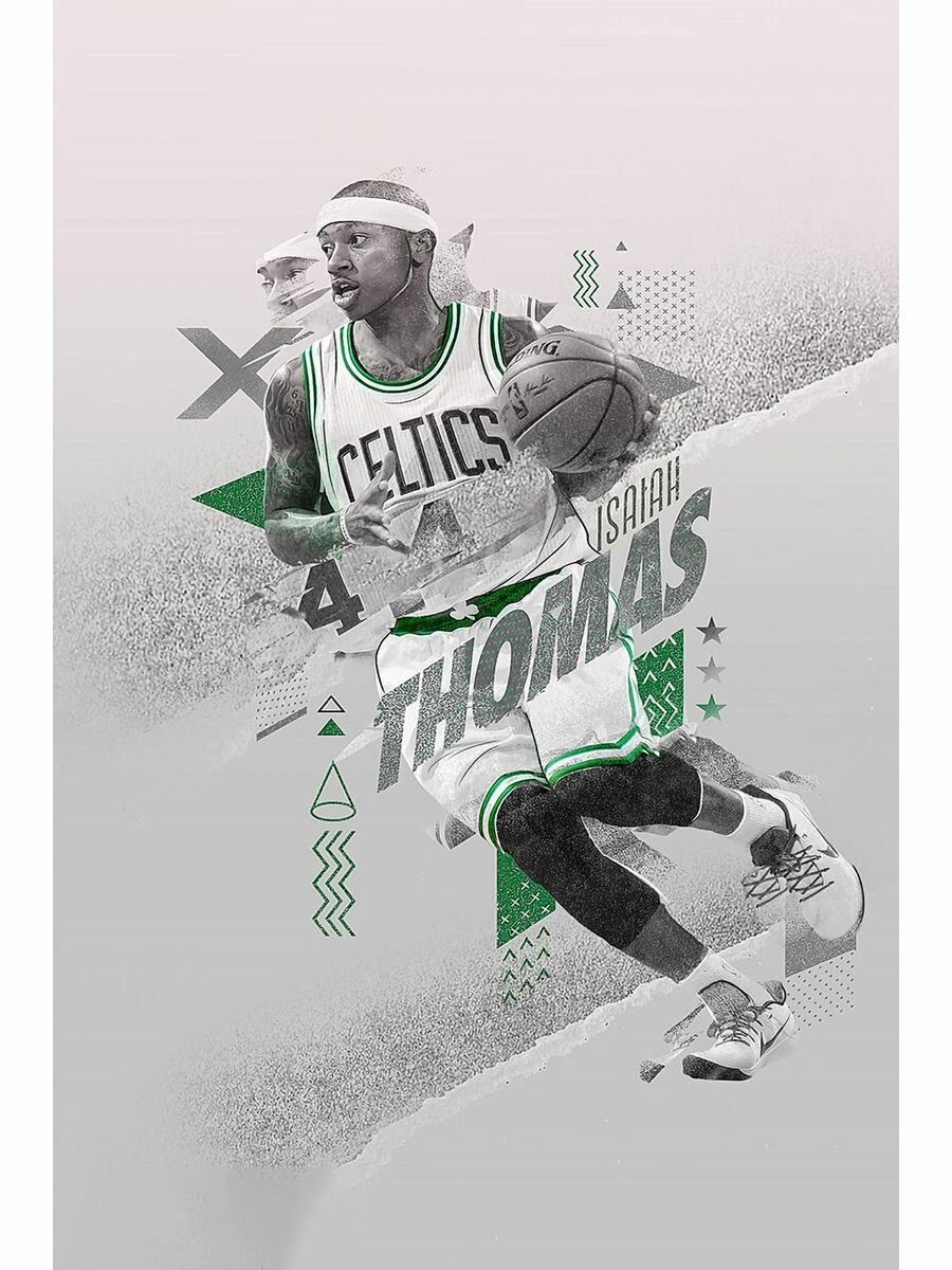 Постер "NBA Players Art. Айзея Томас"