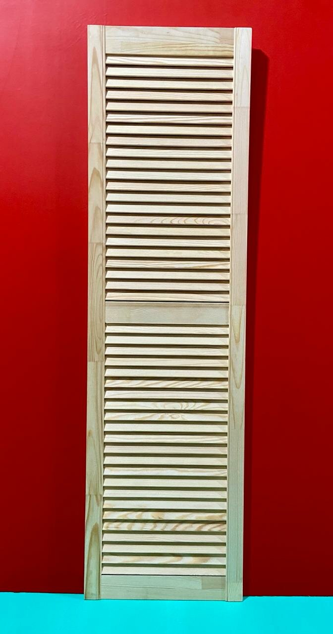 Дверка жалюзийная из дерева 715х294х20 мм. - 1 штука экстра