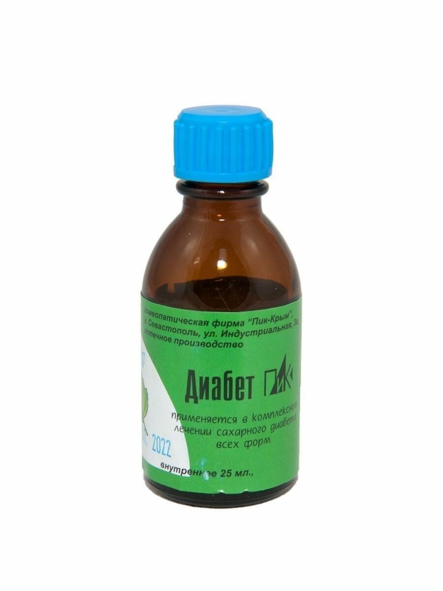 Капли Диабет-ПиК при сахарном диабете, Пик-Крым 25 мл