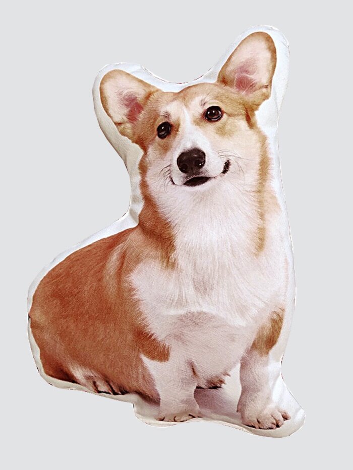 Подушка декоративная игрушка-Корги, 45х32 см