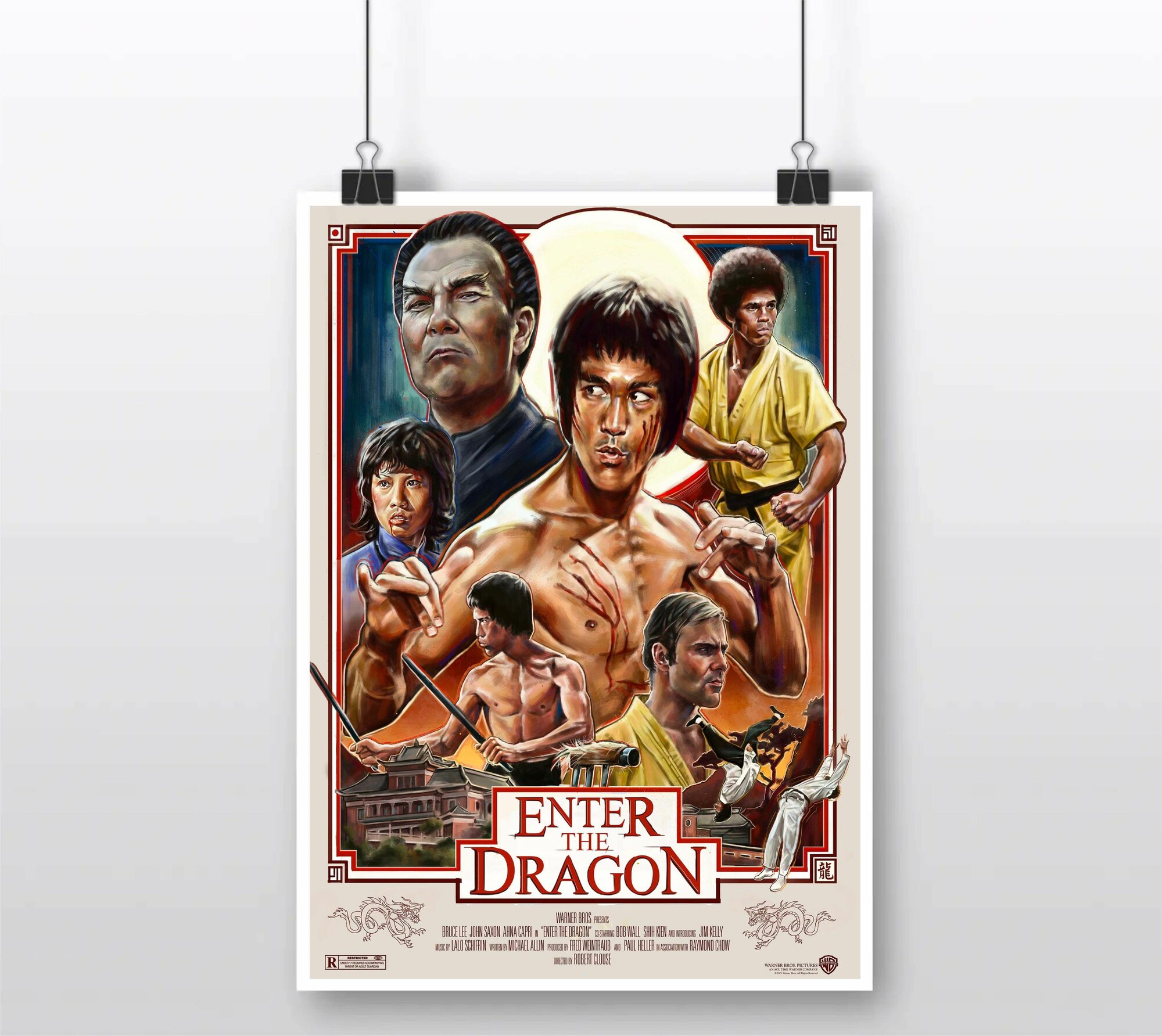 Плакат MIGOM А3 принт Брюс Ли - 6-0004