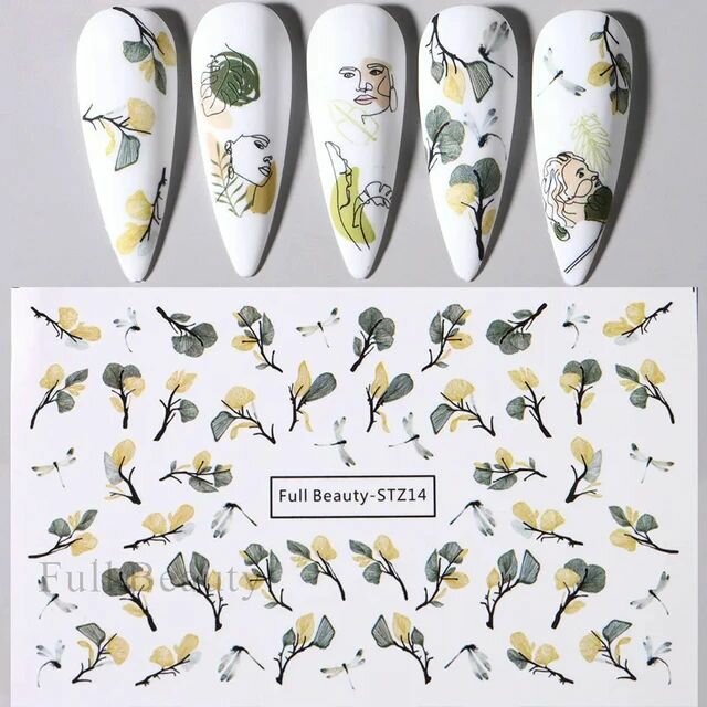 Наклейки, слайдеры для ногтей