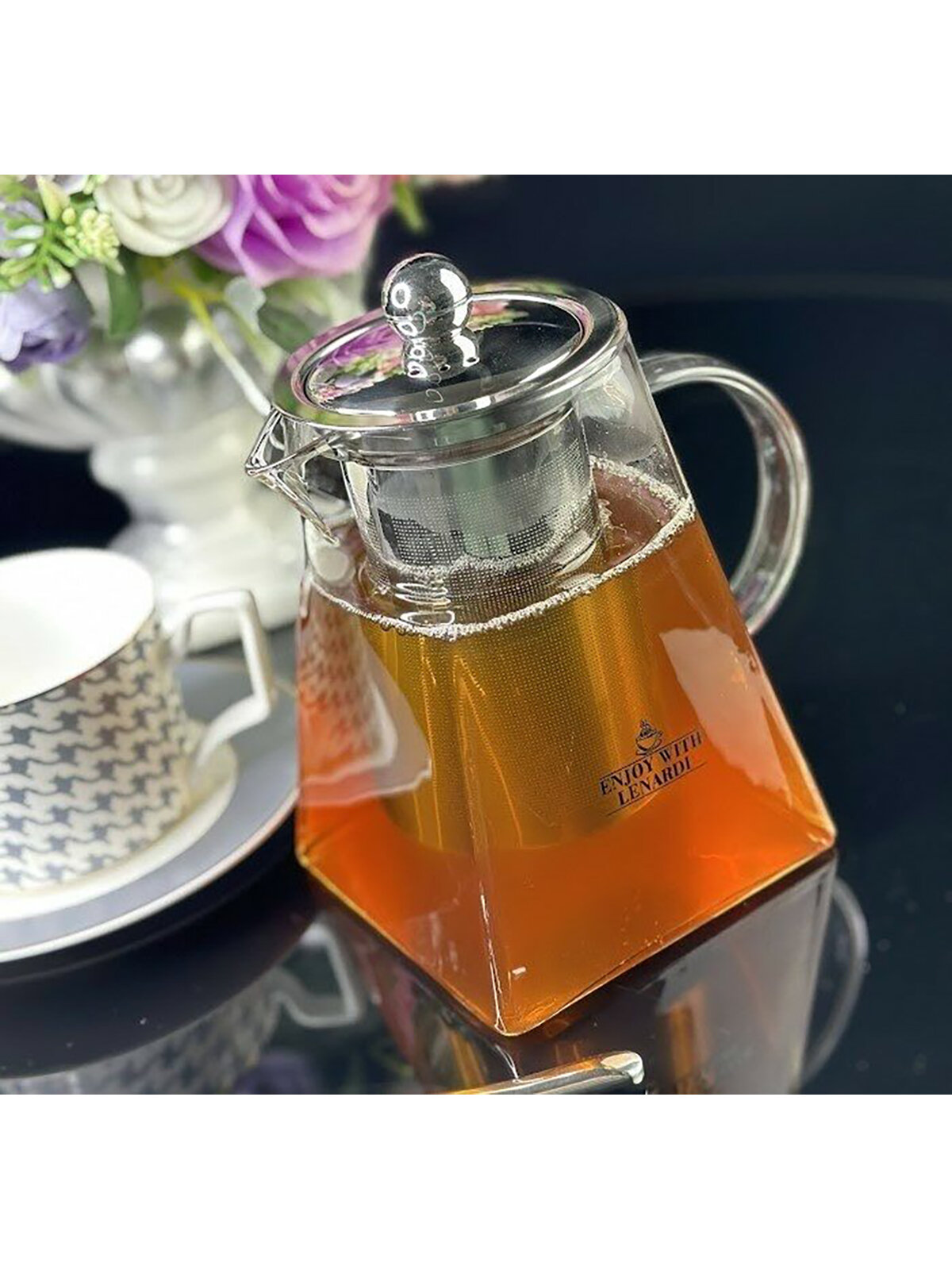 Чайник заварочный Lenardi, стеклянный, 750 мл