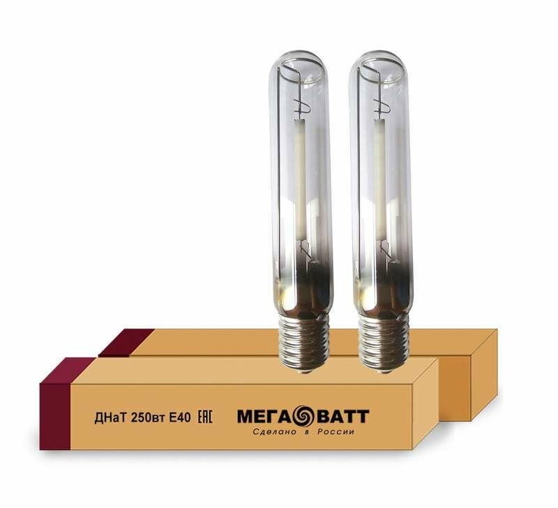 Лампа газоразрядная мегаватт натриевая, ДНаТ 250, цоколь E40, 25