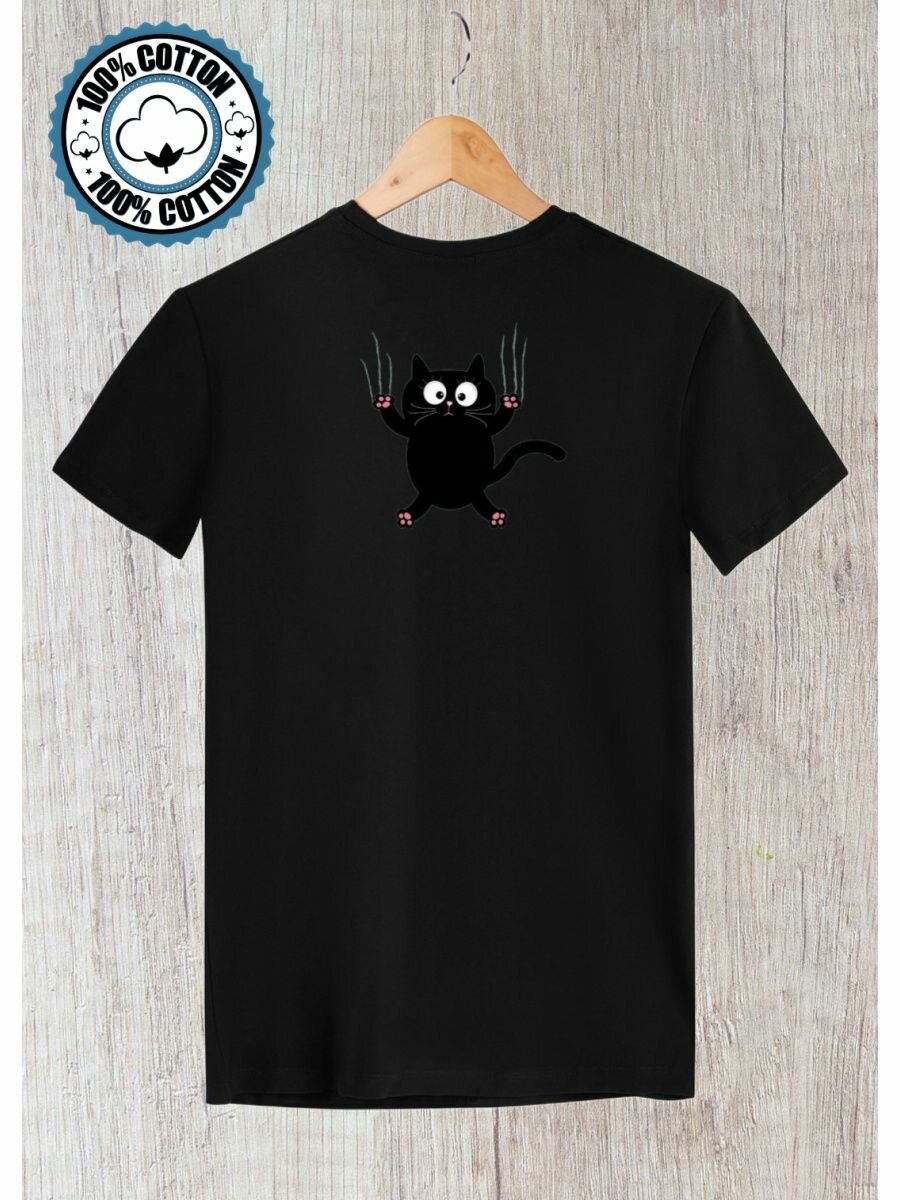Футболка кот и когти cat
