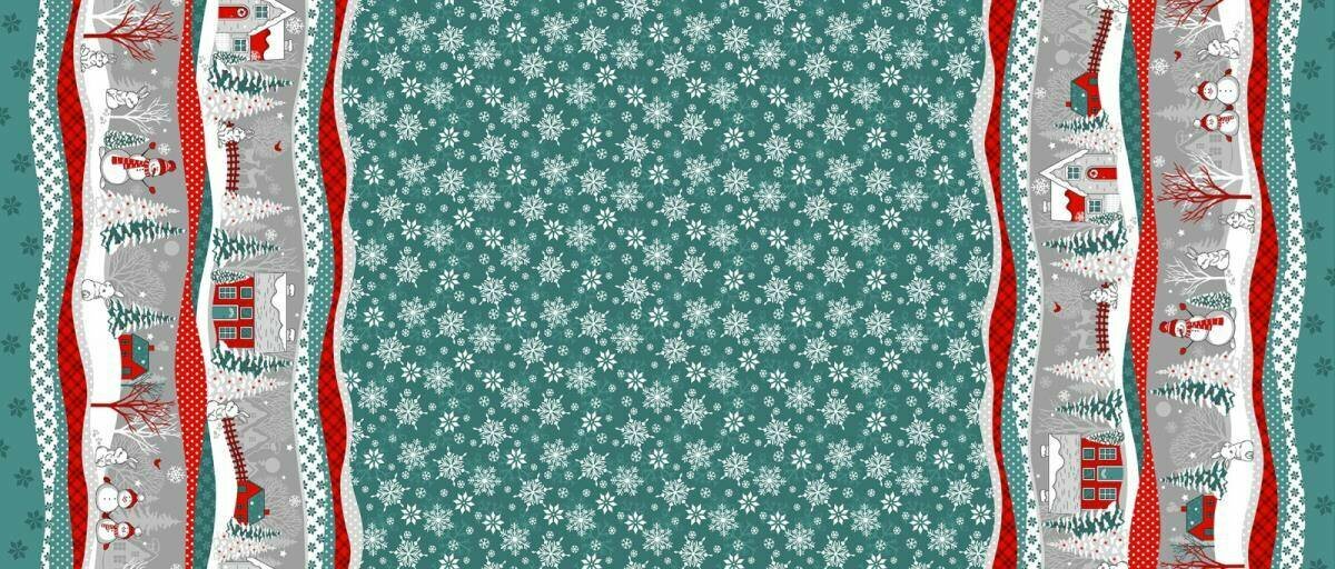 Рушник 50*150 см, прямоугольный, рогожка, хлопок 100 % (Нарядная сказка)