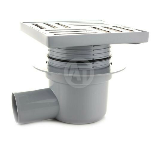 Трап АНИ Пласт TA5612 O50 косой, решетка нерж. сталь 15х15, регулируемый