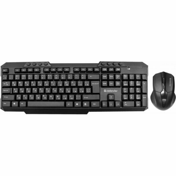 Комплект клавиатура+мышь Defender Jakarta C-805 беспроводной, USB, 1600 DPI, чёрный