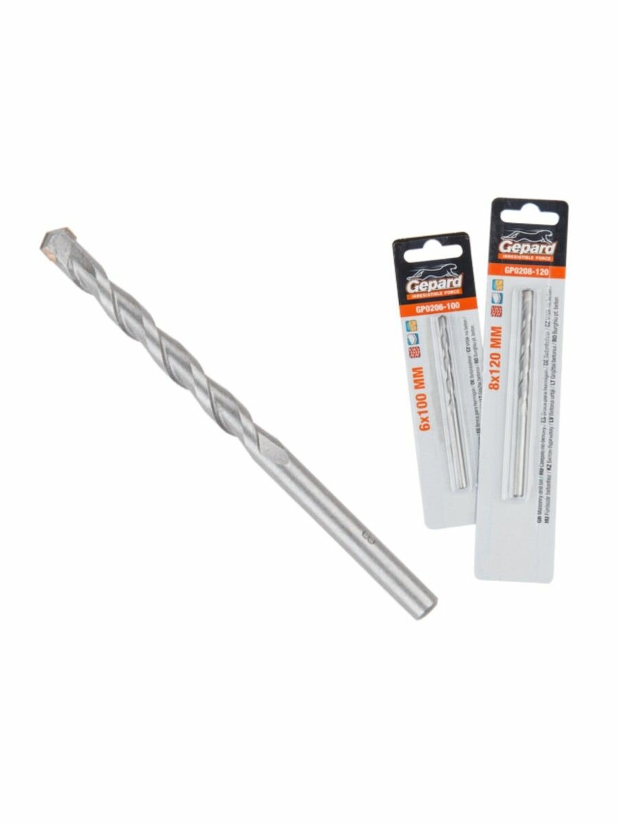 Gepard Сверло спиральное по бетону 10x120 мм, GP0210-120