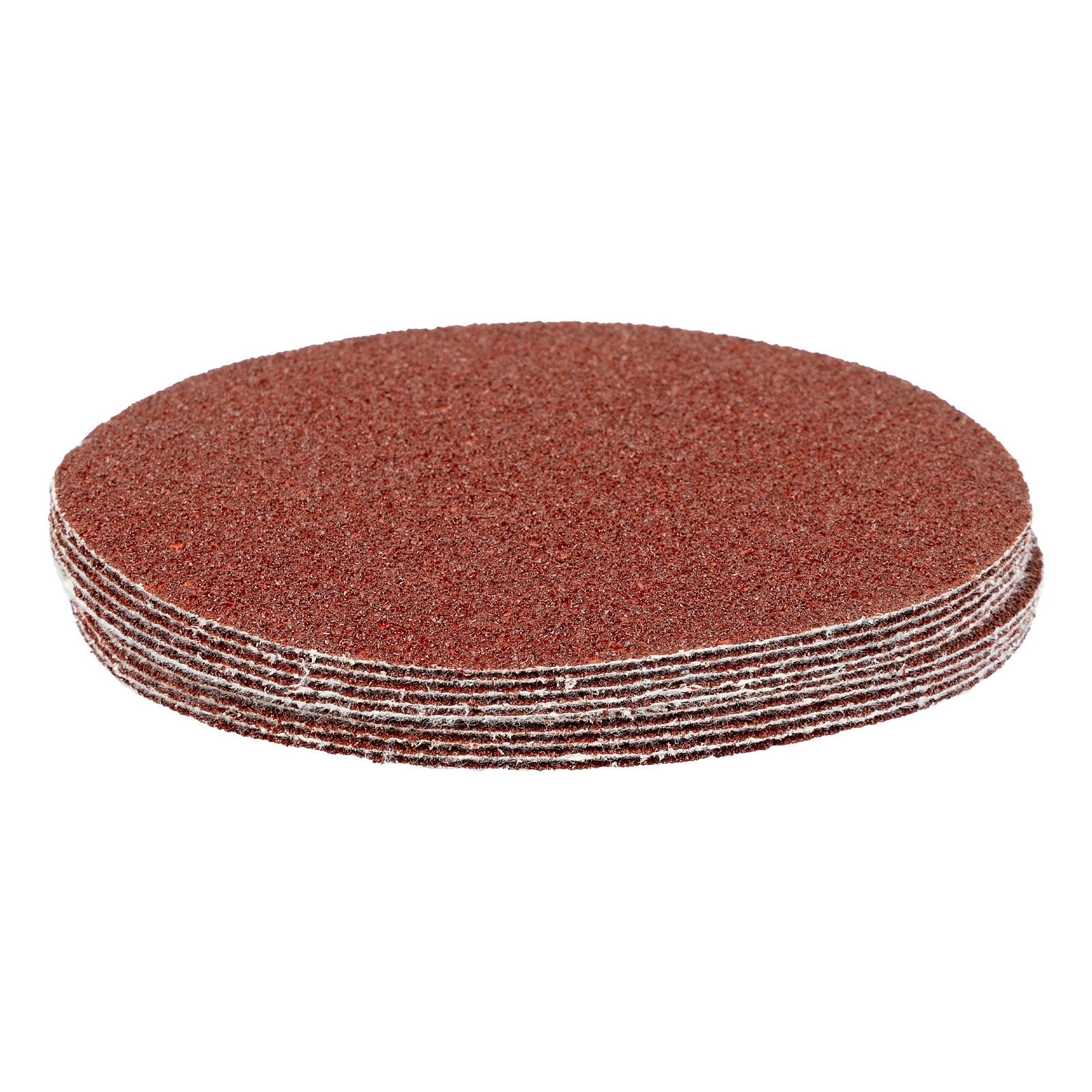Диск / круг шлифовальный 125 мм под липучку Matrix, абразивный на ворсовой подложке, P 40, 10 штук, 73835